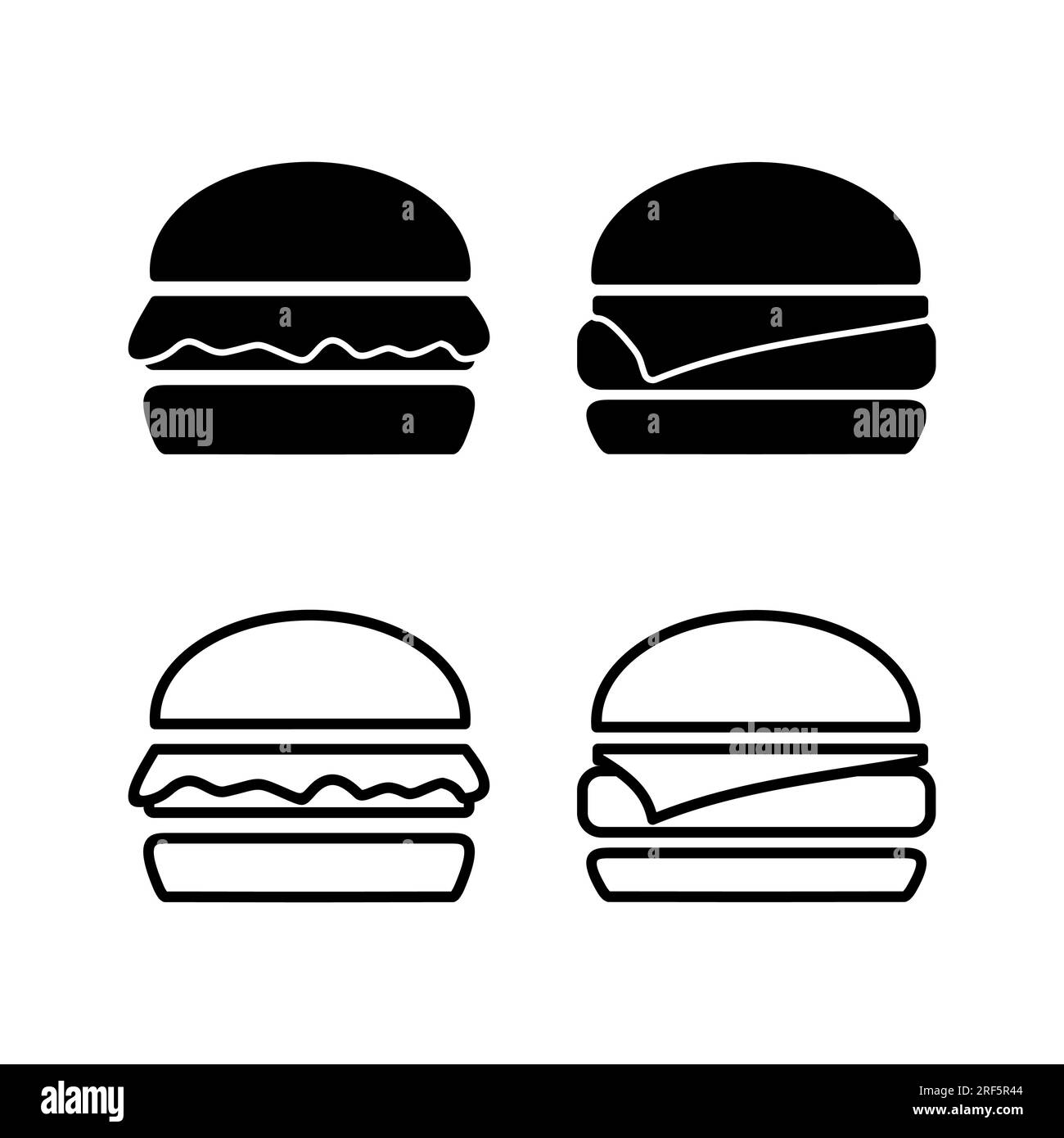 Vektor des Burger-Symbols. hamburger Logo-Symbol. Fast-Food-Symbol ...