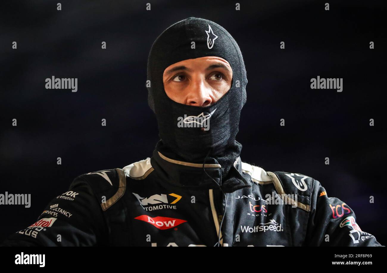 Mitch Evans von Jaguar TCS Racing nach Probe 3 am zweiten Tag des ...