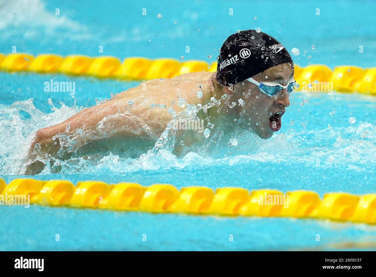 Stephen Clegg aus Großbritannien im S12-Finale des Schmetterlings 100m ...