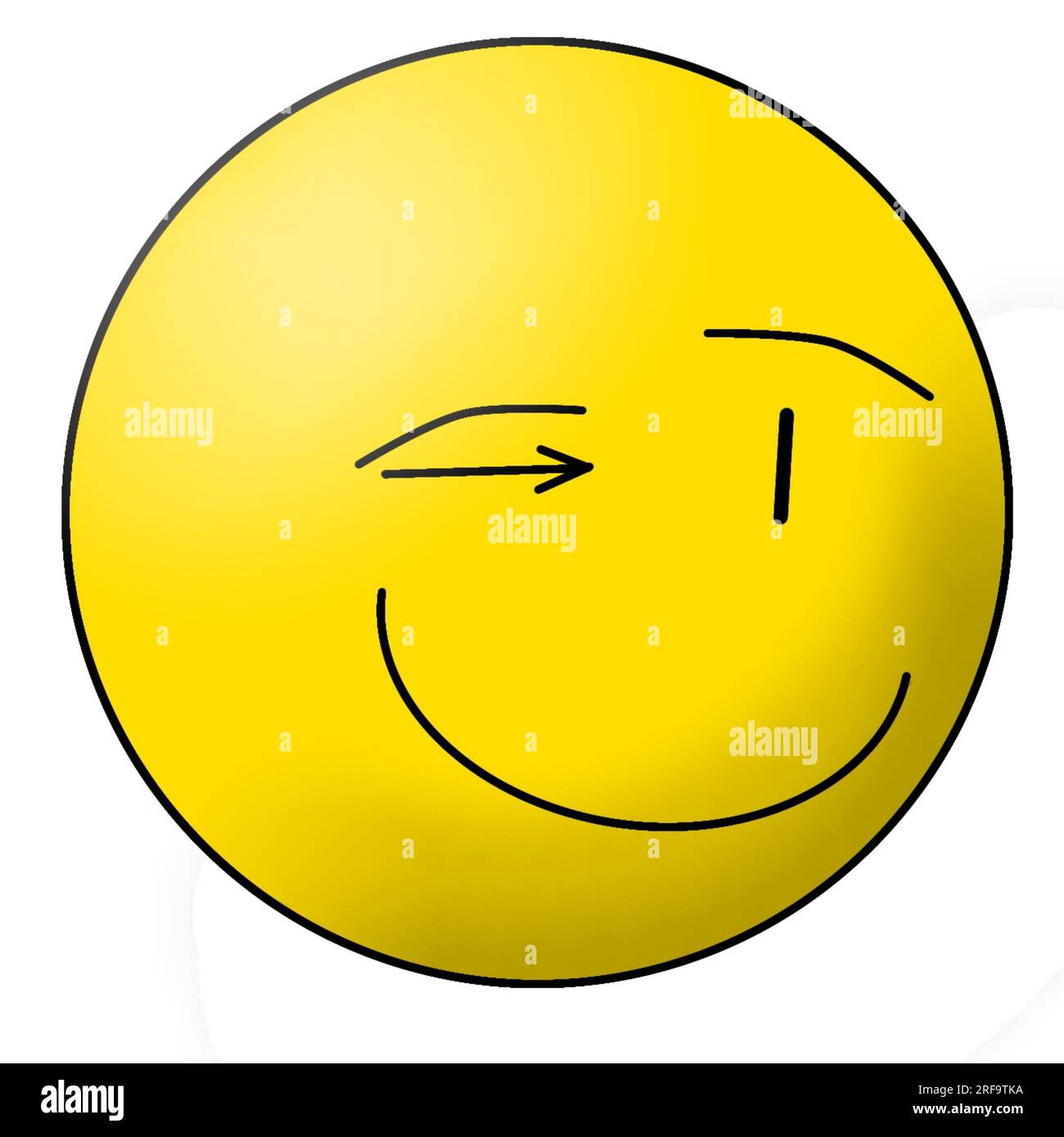 Winking emoji emoticon smiley Ausgeschnittene Stockfotos und -bilder ...