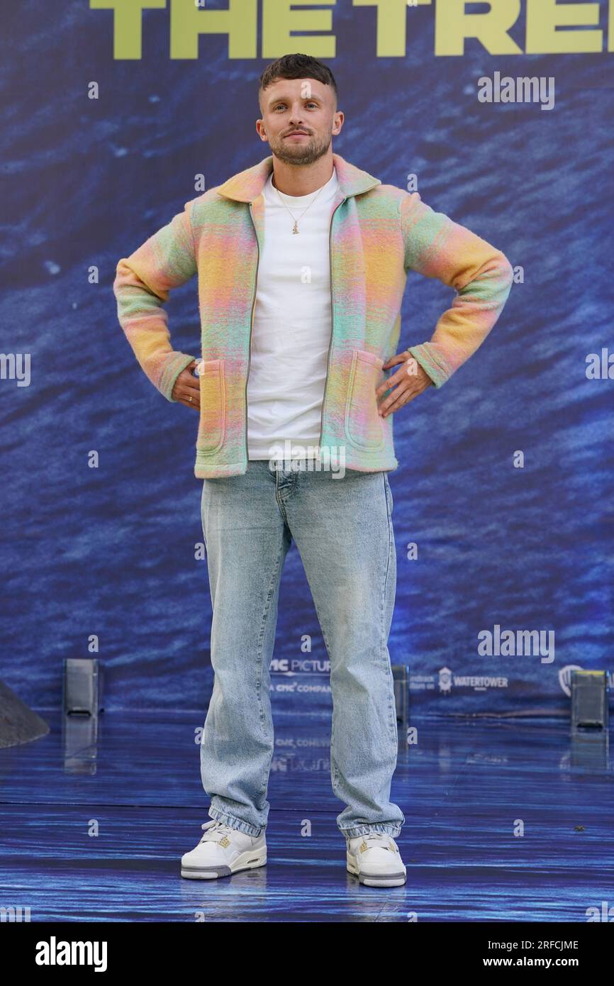 Conor Ryan nimmt an einer Vorführung von Meg 2: The Trench in Odeon ...