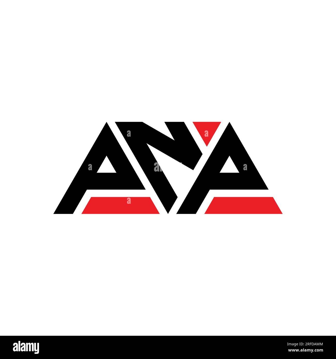 PNP-Logo mit dreieckigem Buchstaben und dreieckiger Form. PNP-Monogramm ...