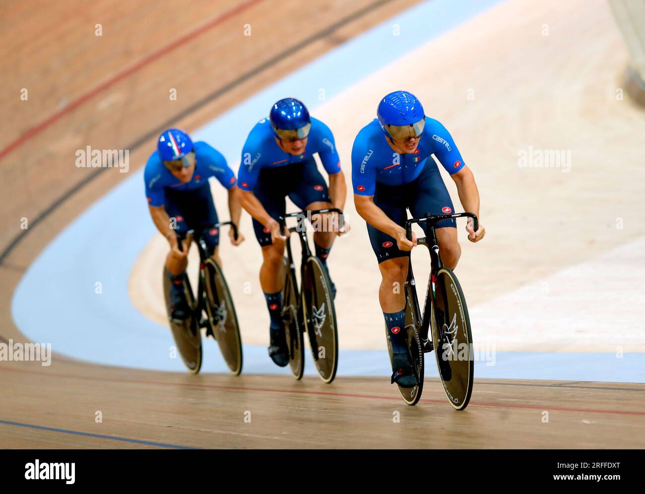 Team Italien in Aktion im Elite-Team der Herren Sprint am ersten Tag ...