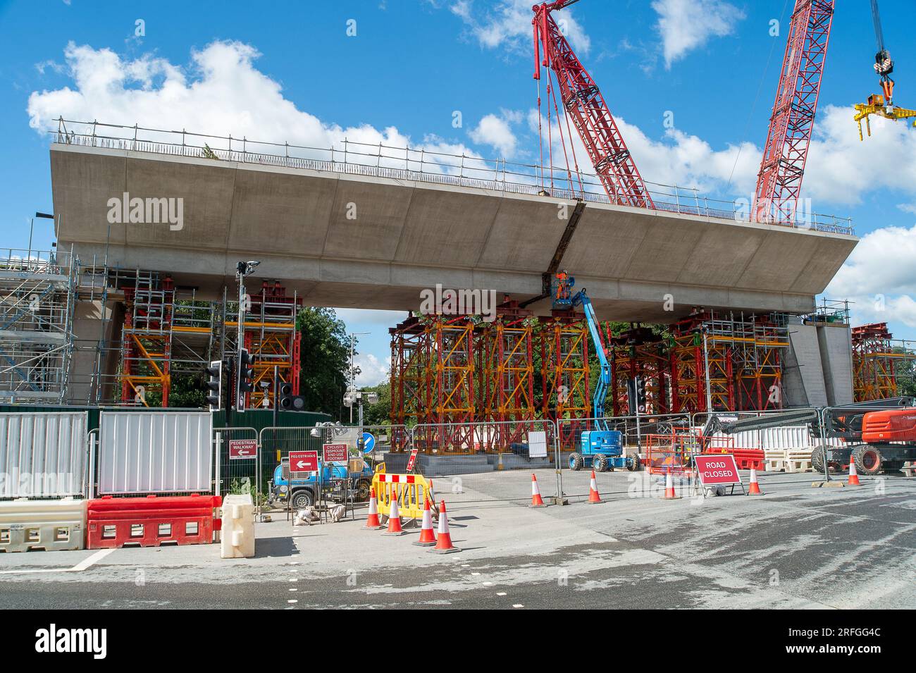 Harefield, Großbritannien. 3. August 2023. Der Bau des HS2 High Speed ...