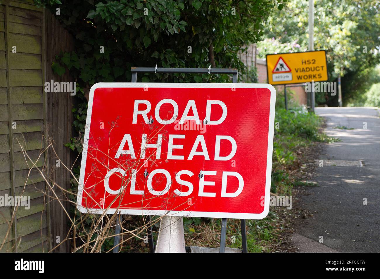 Harefield, Großbritannien. 3. August 2023. Der Bau des HS2 High Speed ...