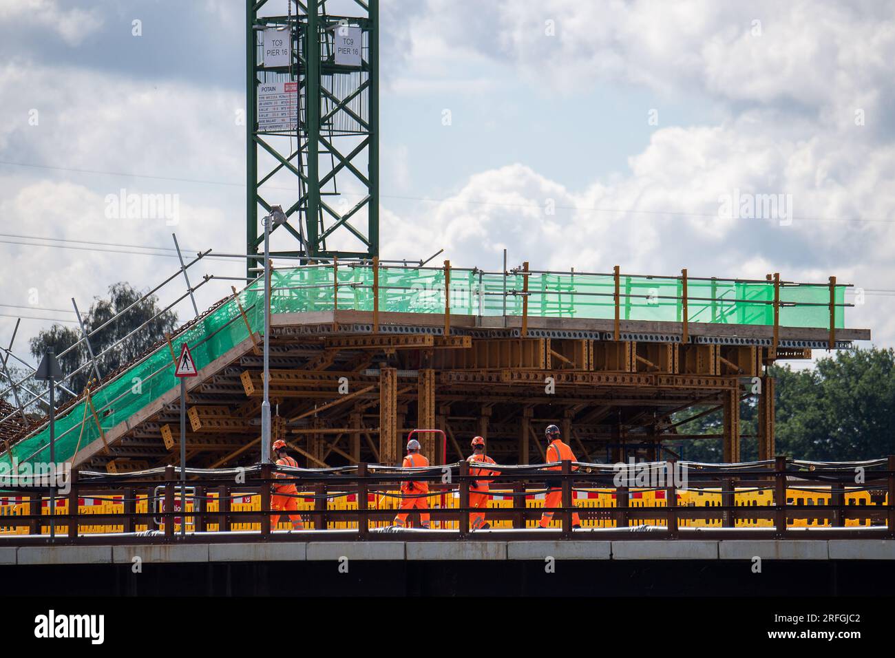 Harefield, Großbritannien. 3. August 2023. Bau der HS2 Highspeed Rail ...