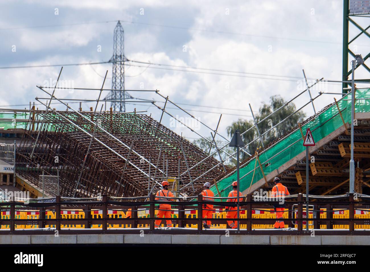 Harefield, Großbritannien. 3. August 2023. Bau der HS2 Highspeed Rail ...