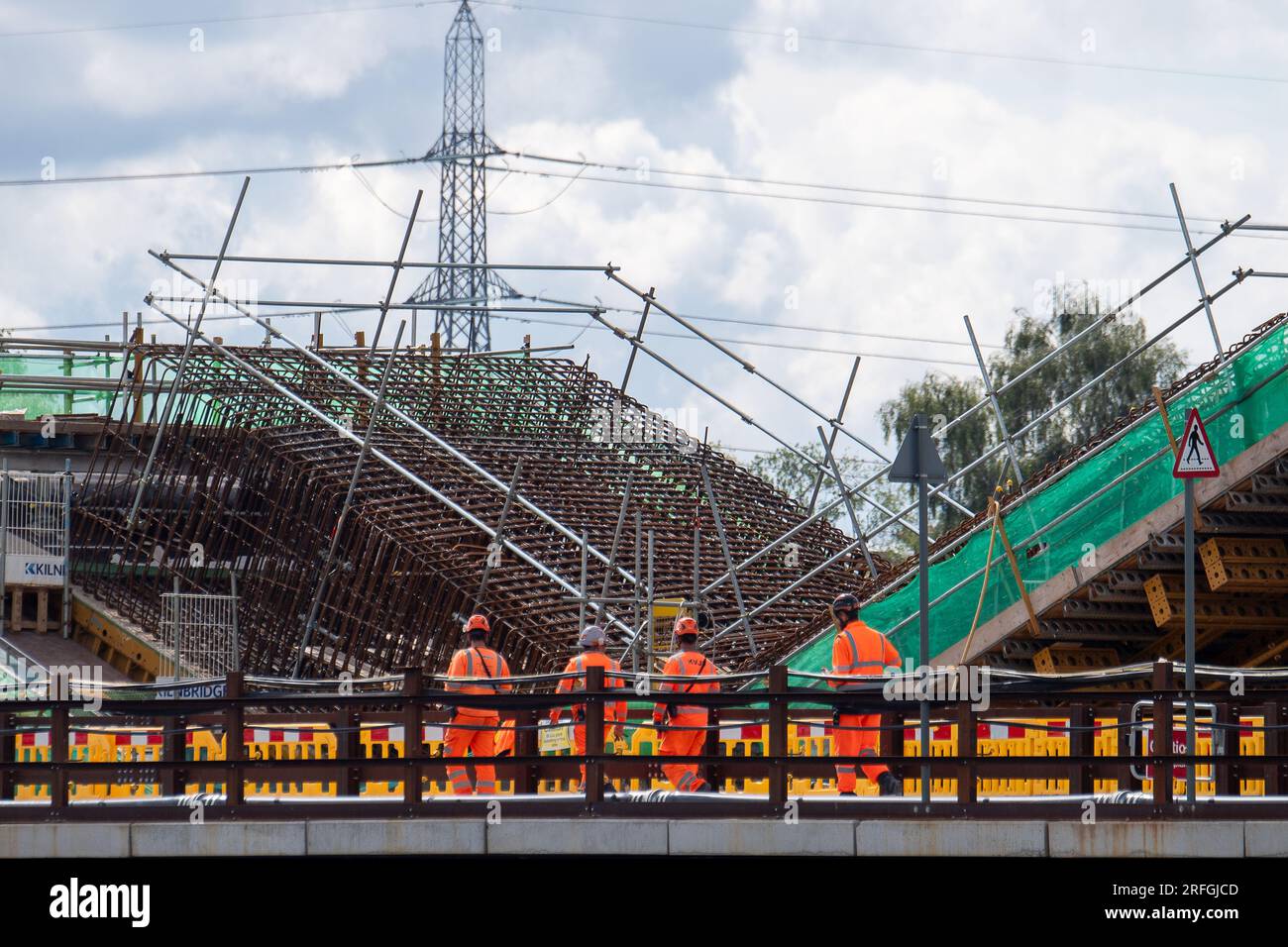 Harefield, Großbritannien. 3. August 2023. Bau der HS2 Highspeed Rail ...