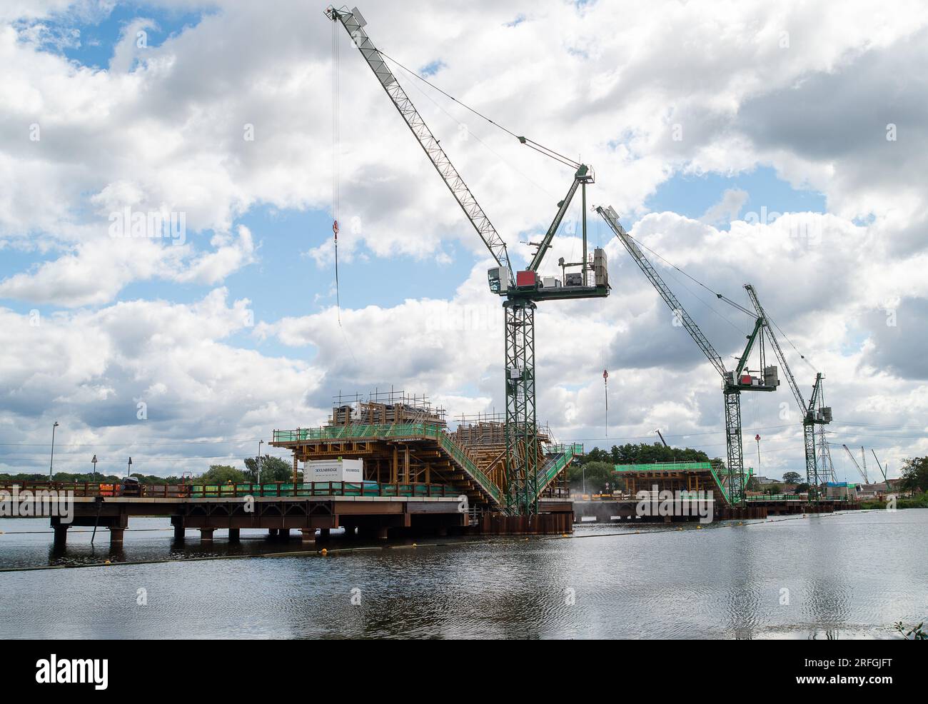 Harefield, Großbritannien. 3. August 2023. Bau der HS2 Highspeed Rail ...