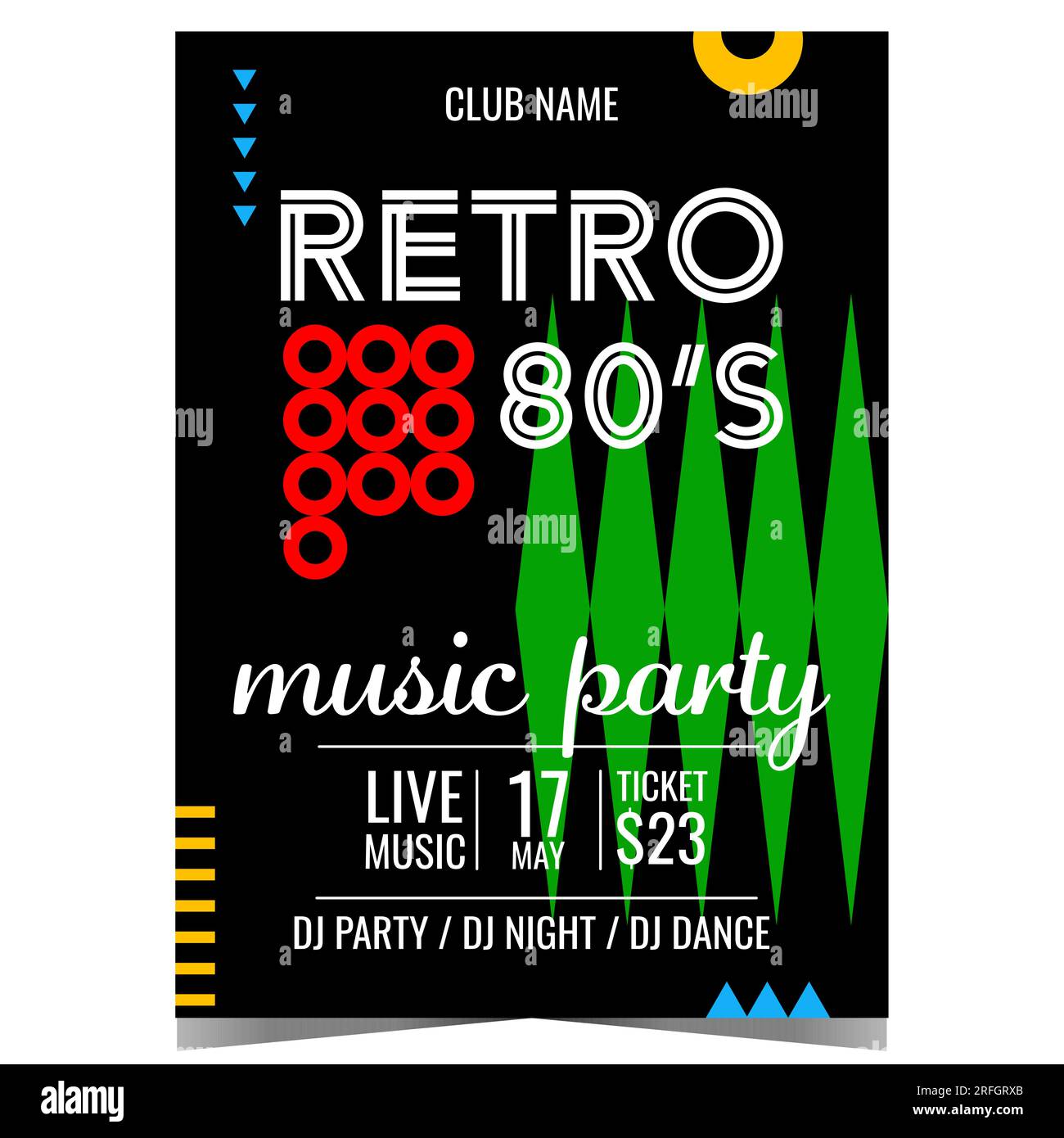 Achtziger 80er 80er Stock-Vektorgrafiken kaufen - Alamy