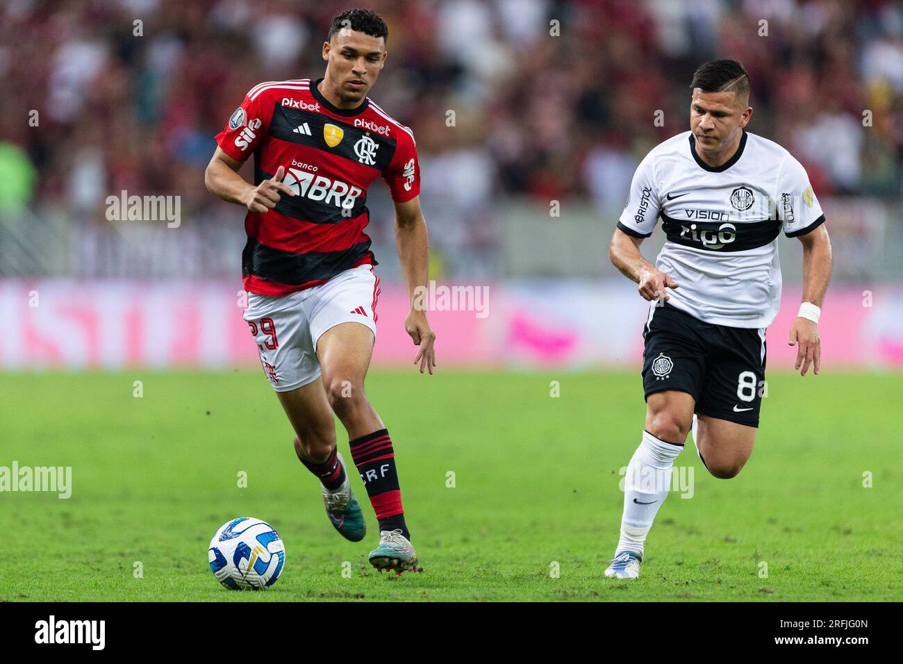VICTOR HUGO von Flamengo während des Spiels zwischen Flamengo und ...