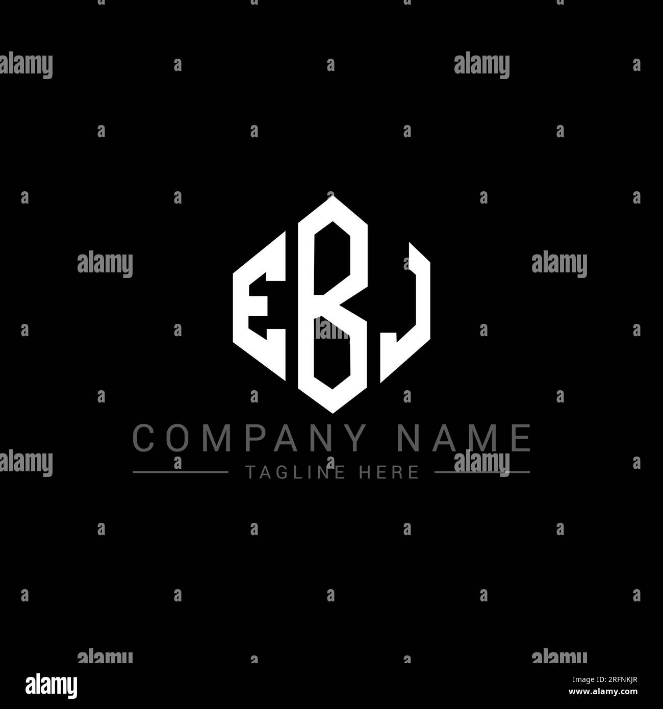 Logo mit EBJ-Buchstaben und Polygonform. EBJ-Polygon- und ... Logo mit EBJ-Buchstaben und Polygonform. EBJ-Polygon- und ...