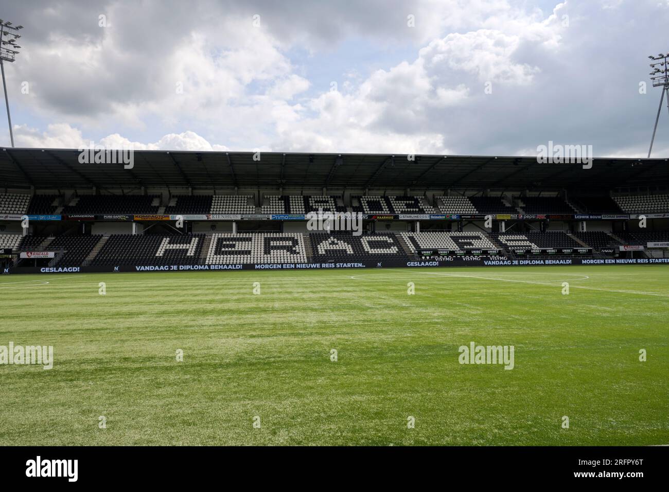 Erve Asito Stadion in Almelo, Heimstadion der Fußballmannschaft ...