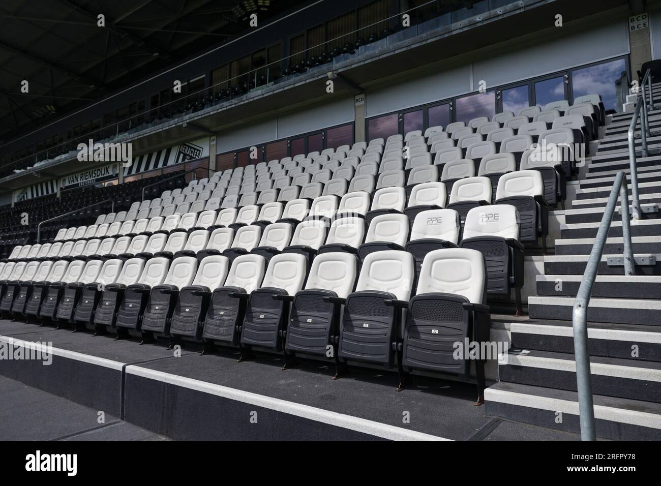 Erve Asito Stadion in Almelo, Heimstadion der Fußballmannschaft ...