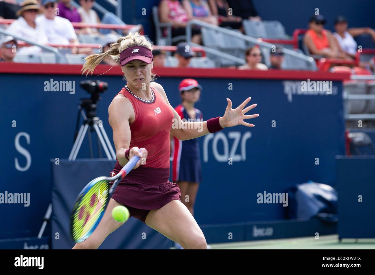 05. August 2023: Eugenie Bouchard aus Kanada tritt beim ...