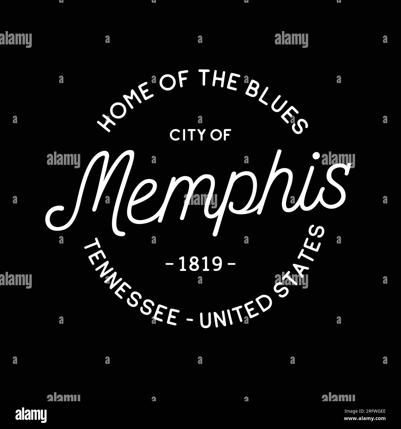 Memphis, Tennessee Vector Designvorlage. Memphis Logo. Vektor und ...