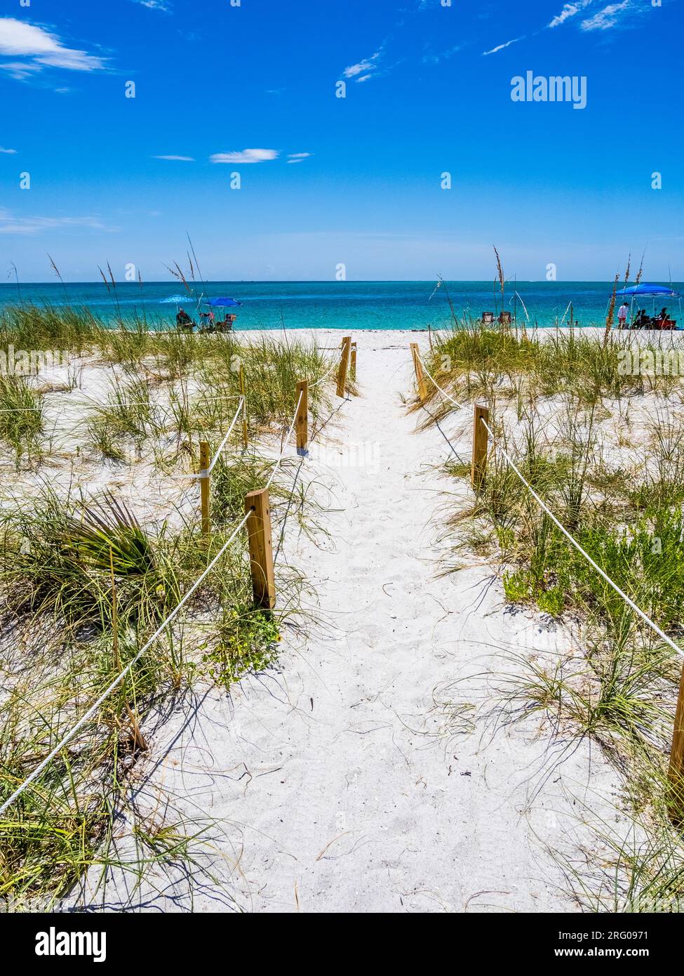 Eintritt zum Golf von Mexuico Beach im Gasparilla Island State Park auf ...