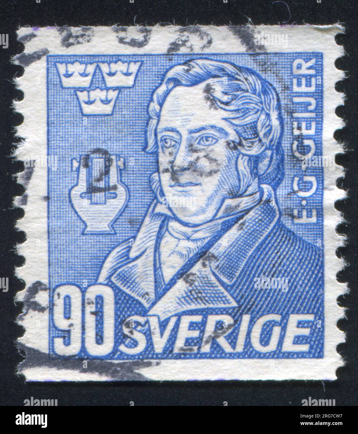 SCHWEDEN - CIRCA 1947: Von Schweden gedruckter Stempel zeigt Erik ...