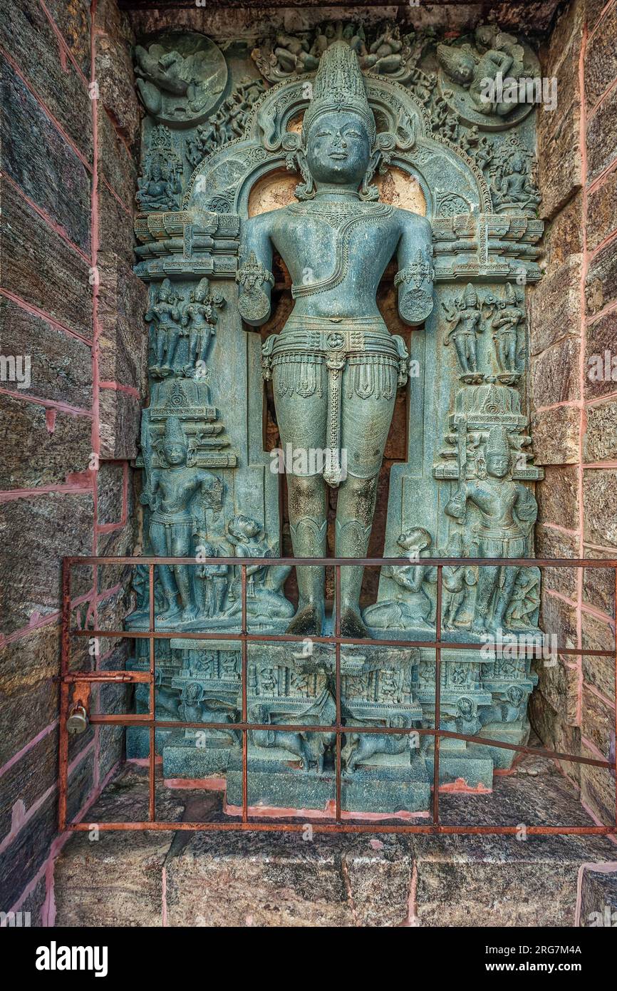 07 23 2007 vintage Ruine Statue des vedic Sun god Surya oder Arka im ...