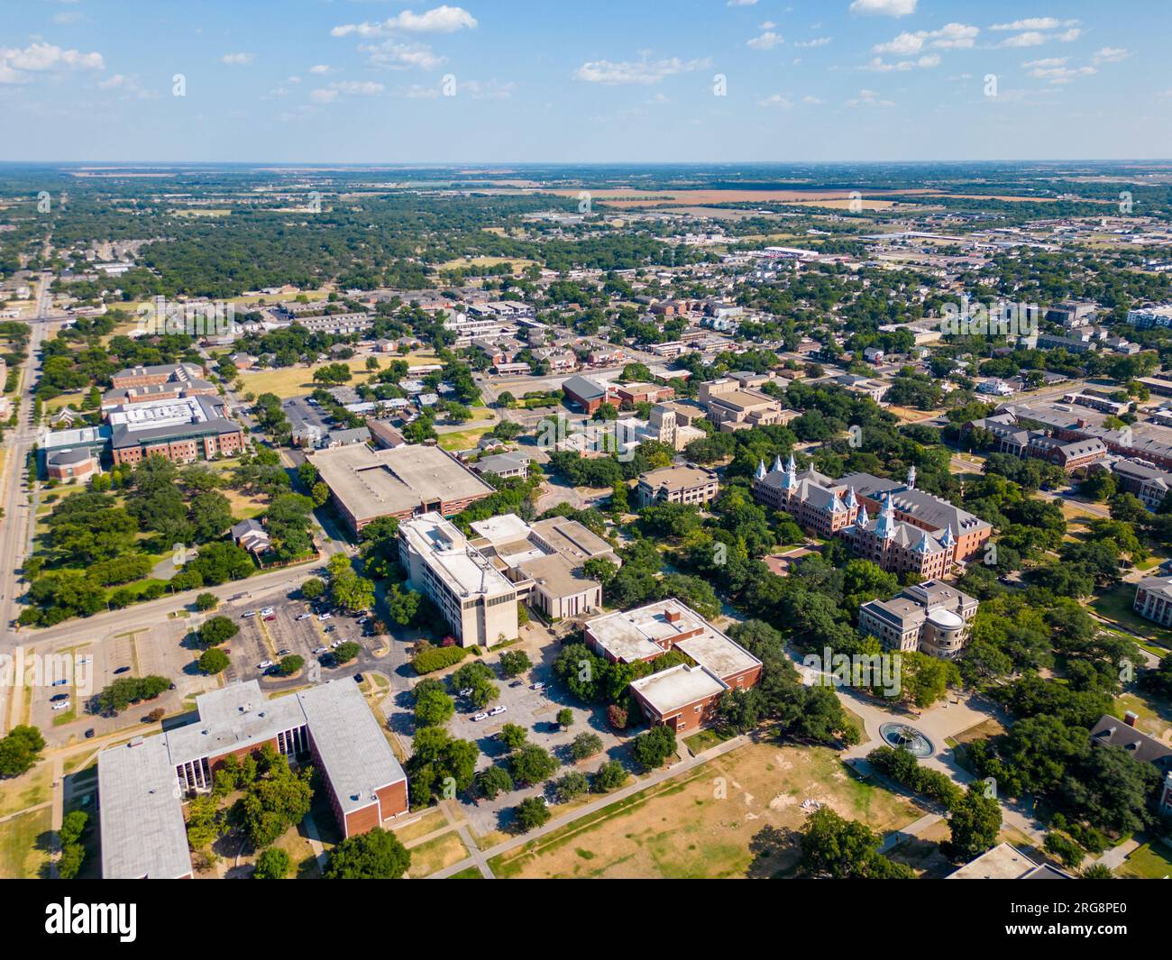 Waco, TX, USA - 24. Juli 2023: Baylor University Campus circa Sommer ...