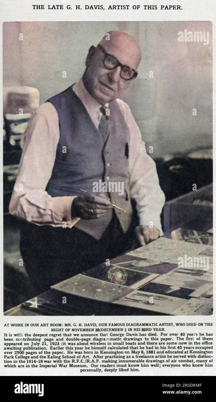 George Horace Davis (1881 - 1963), britischer Künstler, der seine ...