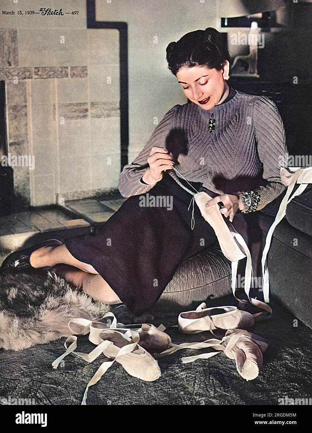 Margot Fonteyn (1919-1991), britische Balletttänzerin, stellte sich in ...