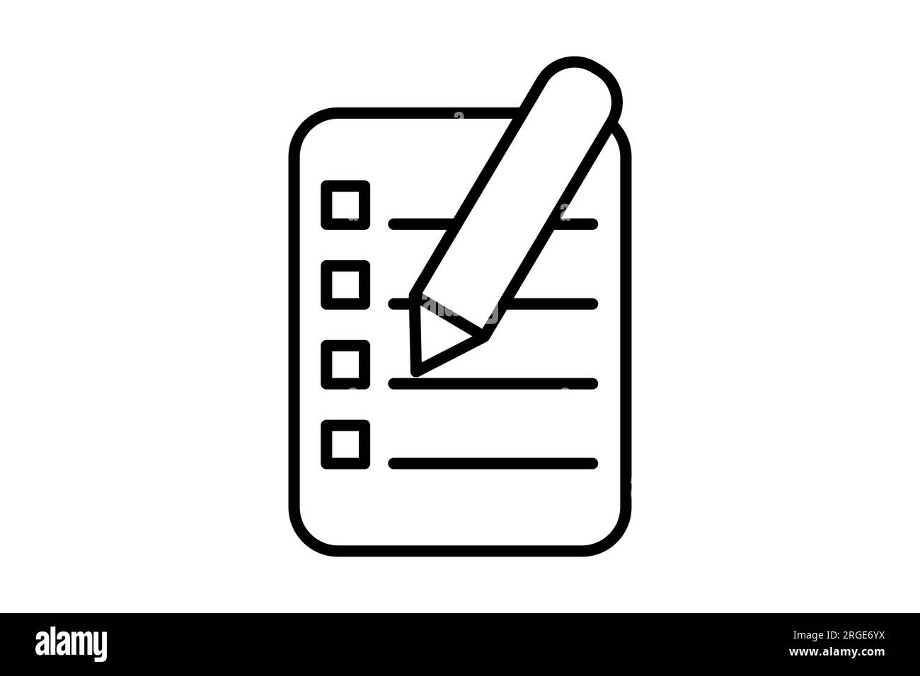 Symbol Für Feedback-Formular. Symbol für Umfrage. Stil des ...