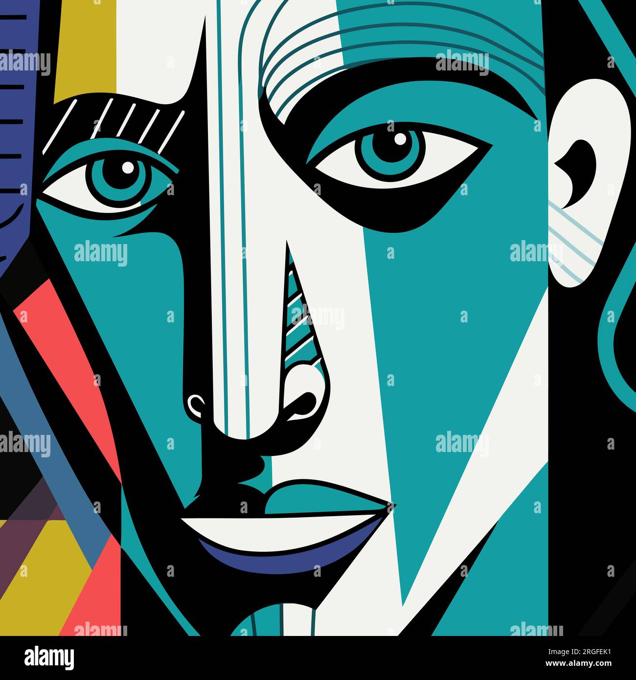 Picasso malerei kubismus Stock-Vektorgrafiken kaufen - Alamy