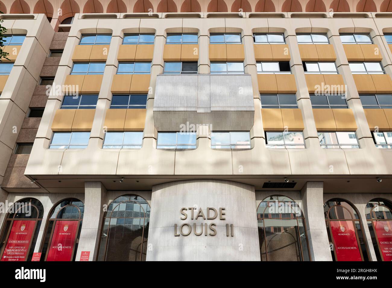 Stadion Stade Louis II. Heimstadion DER AS Monaco Football-Mannschaft ...