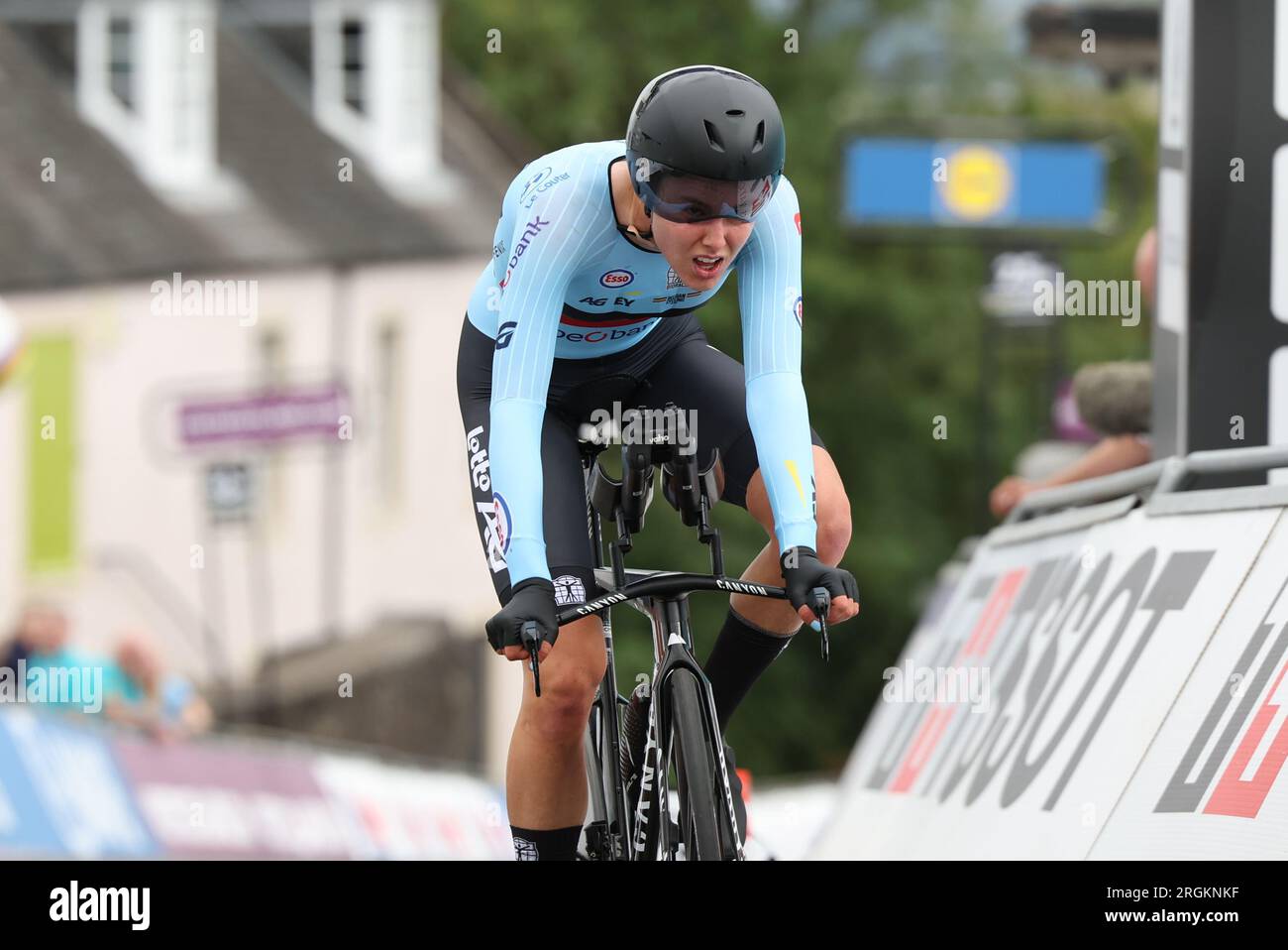 Glasgow, Großbritannien. 10. Aug. 2023. Die belgische Julie de Wilde ...