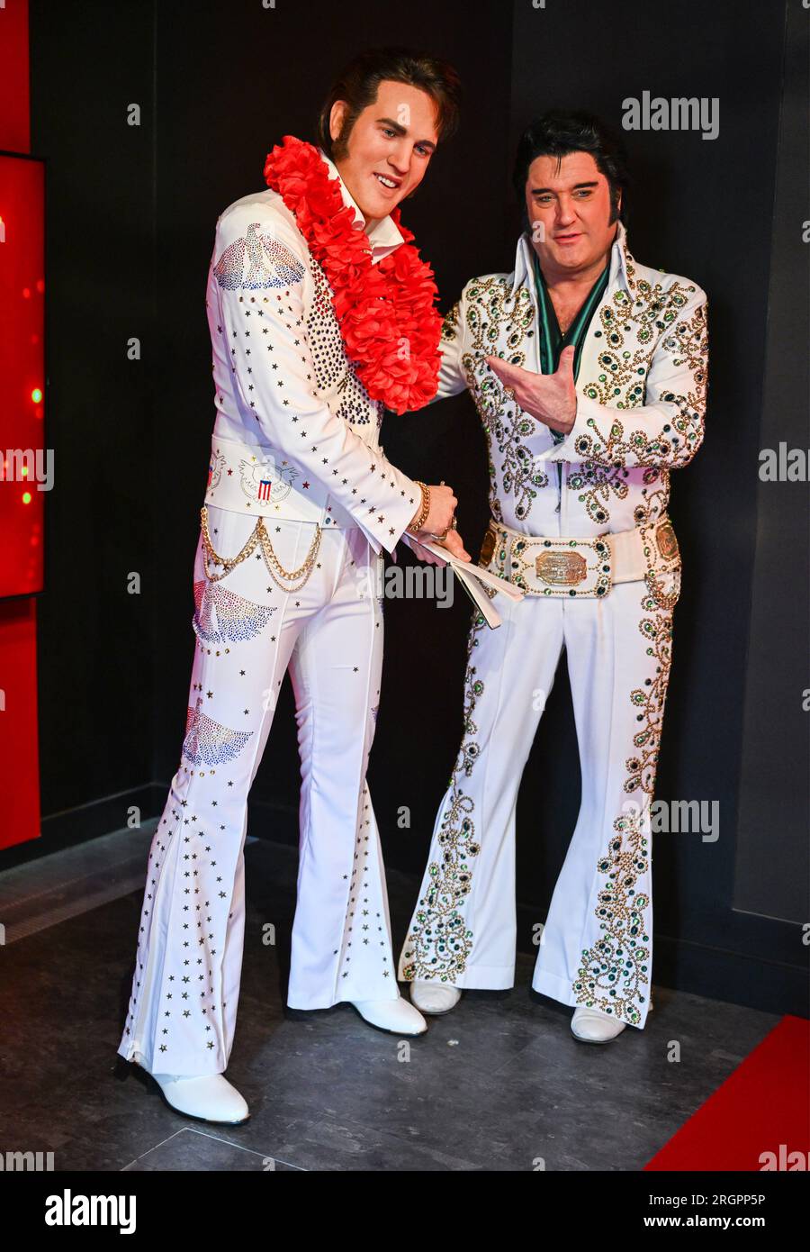 Berlin, Deutschland. 11. Aug. 2023. Der Elvis-Künstler Grahame Patrick ...