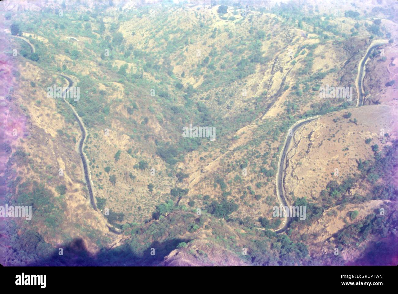 Arial View of Serpentine Roads in the Hills of Mahad, Maharashtra ...