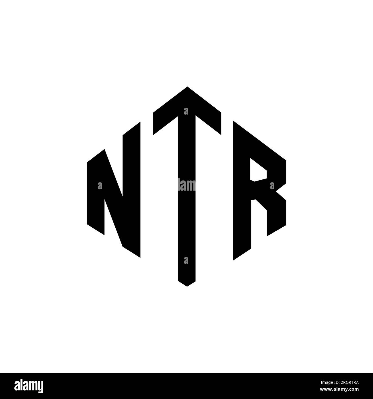 Logo mit NTR-Buchstaben und Polygonform. NTR-Polygon- und ... Logo mit NTR-Buchstaben und Polygonform. NTR-Polygon- und ...