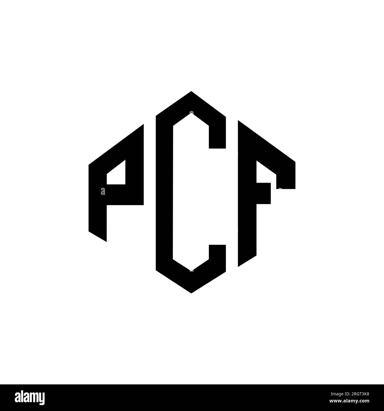 Pcf logo design Schwarzweiß-Stockfotos und -bilder - Alamy