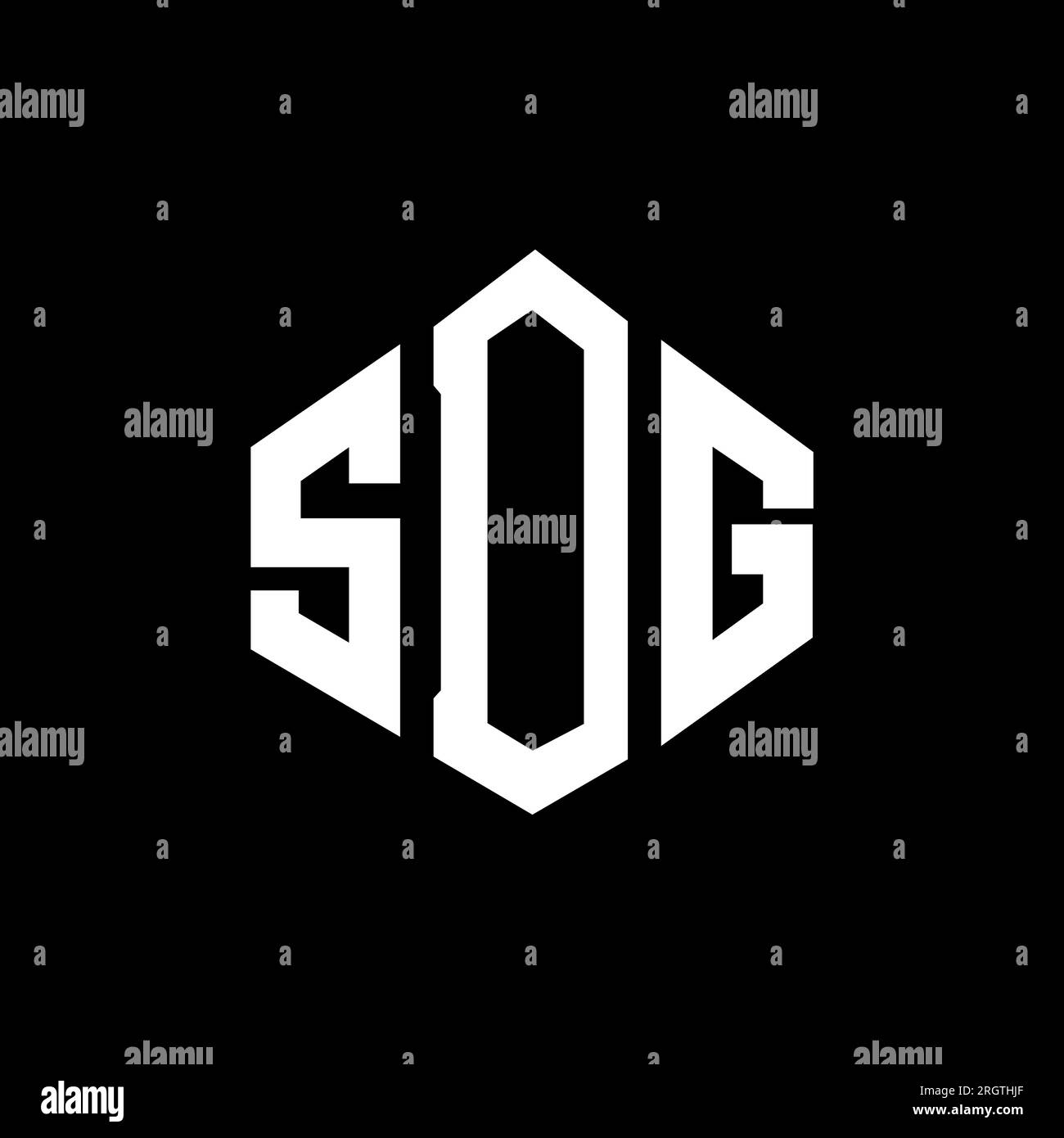 Logo mit SDG-Buchstaben und Polygonform. SDG-Polygon- und ...