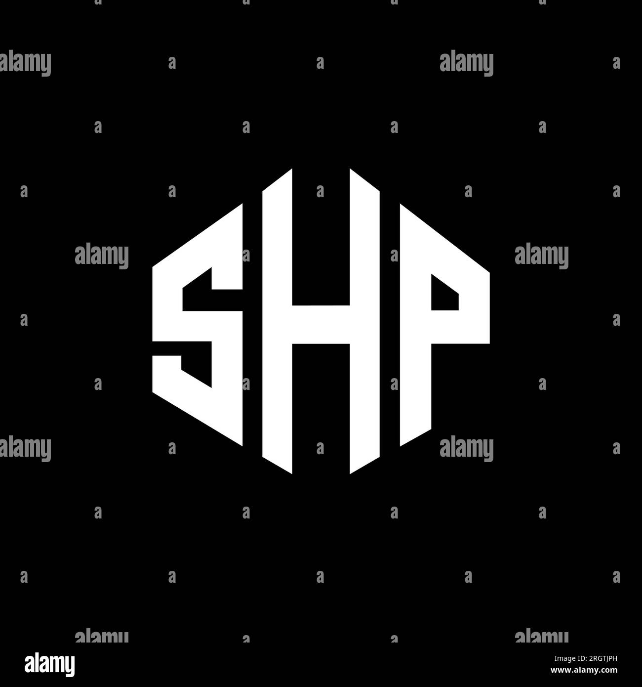 Shp logo design Schwarzweiß-Stockfotos und -bilder - Alamy