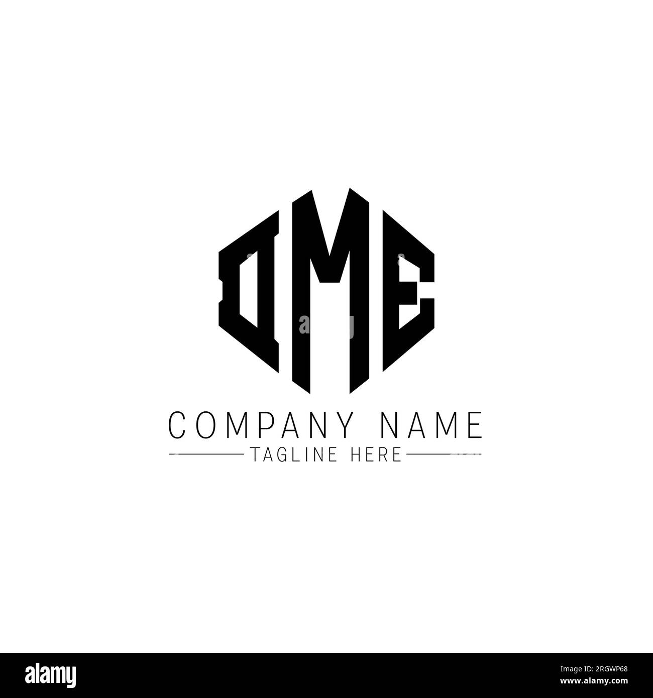 DME-Logo in Polygonform. DME-Polygon- und würfelförmiges Logo. DME ...