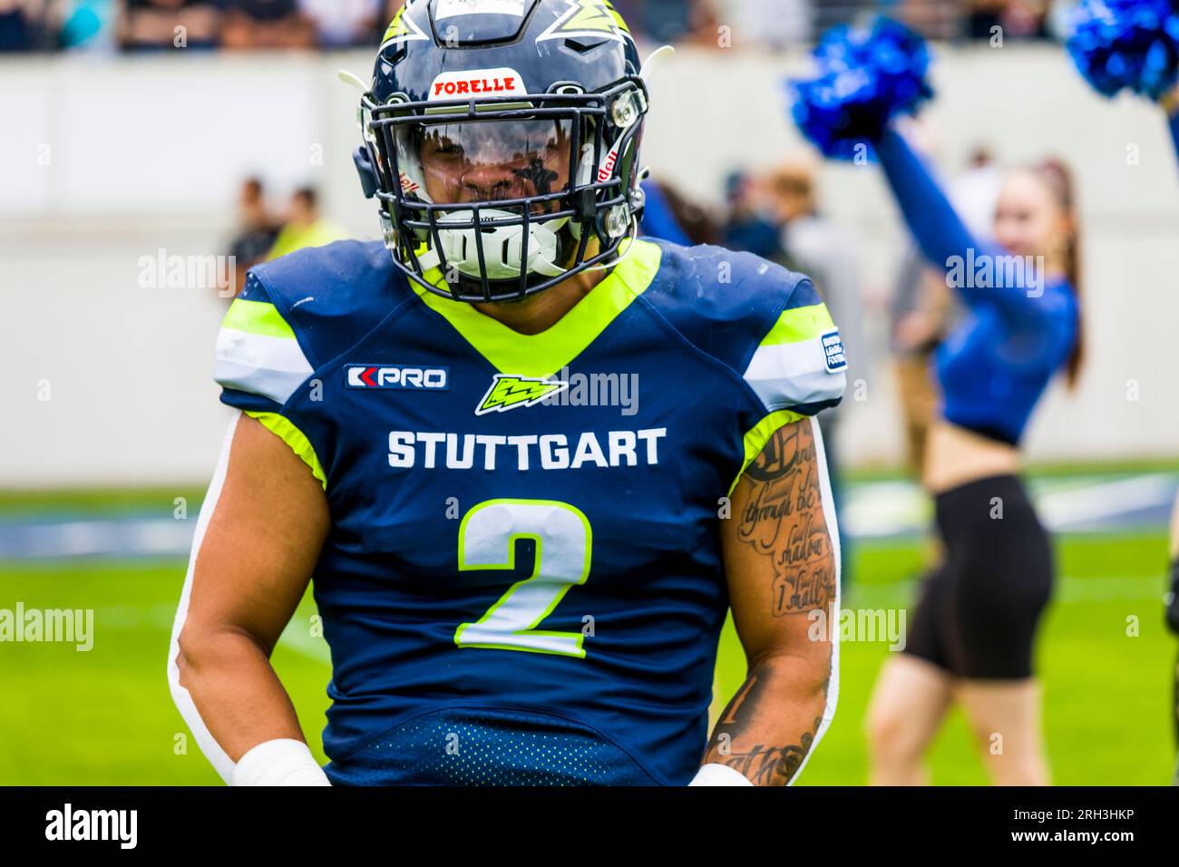 Stuttgart, Deutschland. 13. August 2023. ELF/ Game : Münchner Raben bei ...