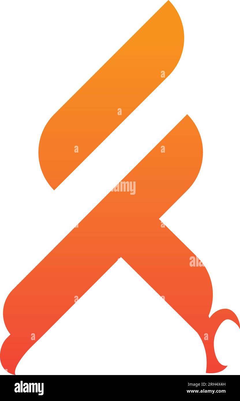 „Fire Falcon“-Logo. Logokombination aus Feuerlogos mit falkförmigem ...