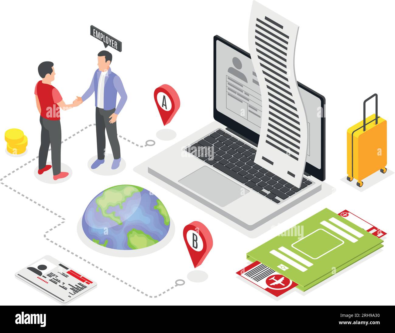 Fremd verlassen Stock-Vektorgrafiken kaufen - Alamy
