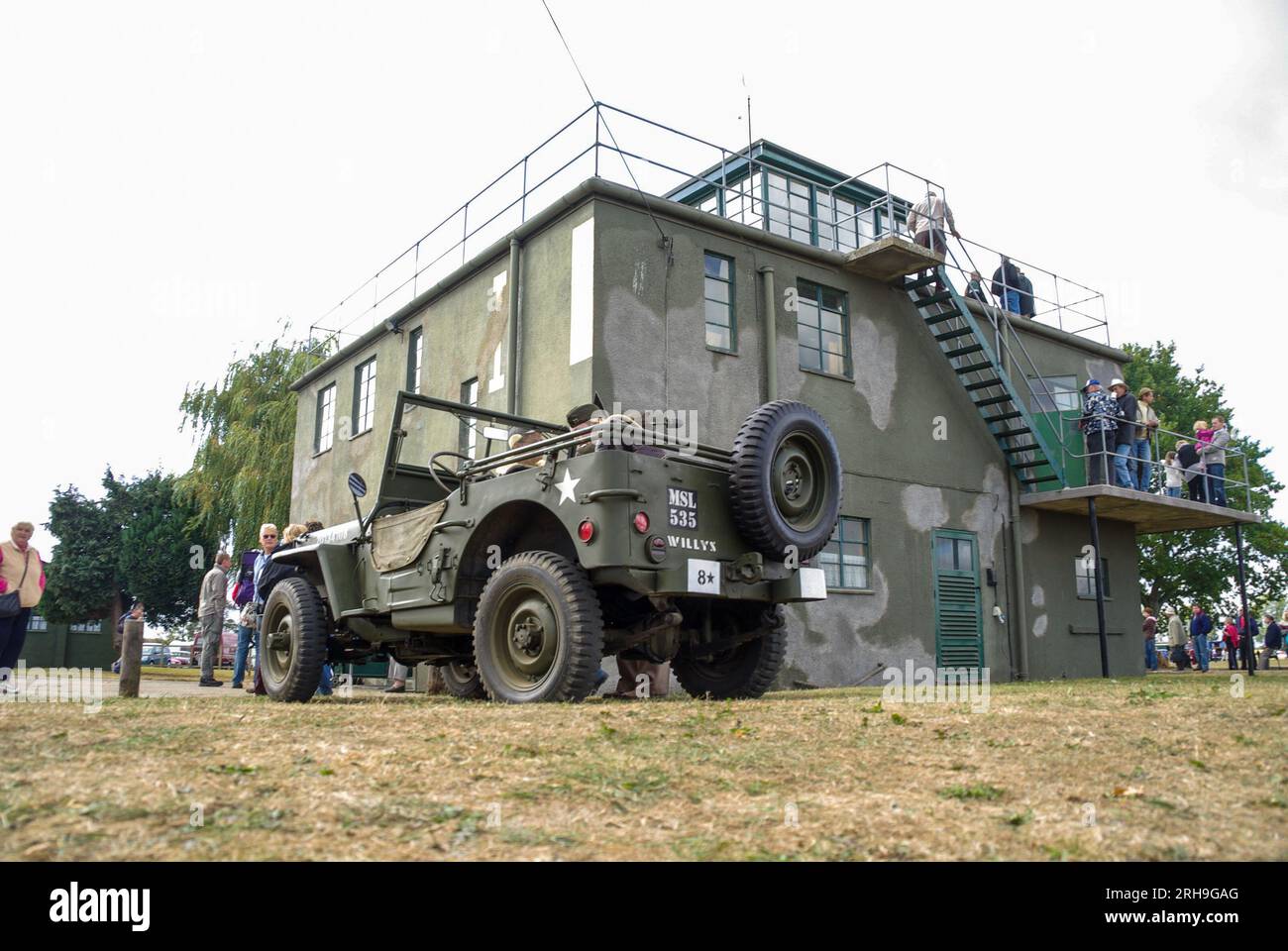 Rougham Control Tower mit Aviation Museum, gewidmet den American Airmen ...