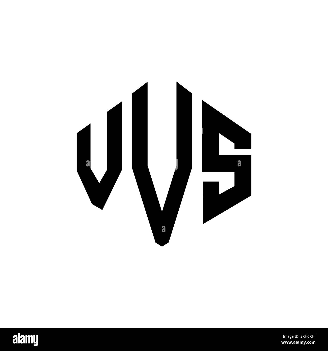 VVS-Logo in Polygonform. VVS-Polygon- und würfelförmiges Logo. VVS ...