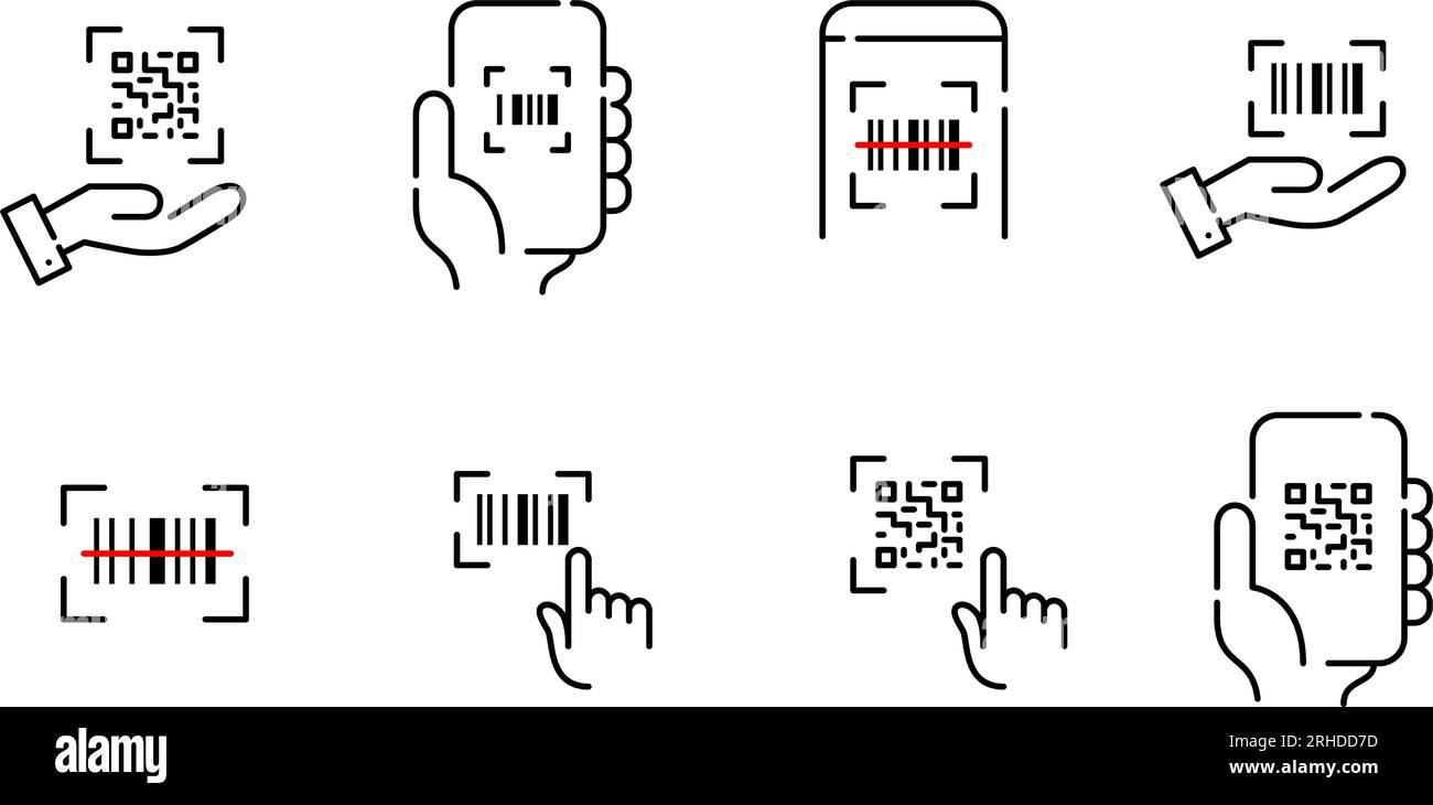 Scannen Sie qr-Codes und Barcodes mit der Mobiltelefon-App. Pixel ...