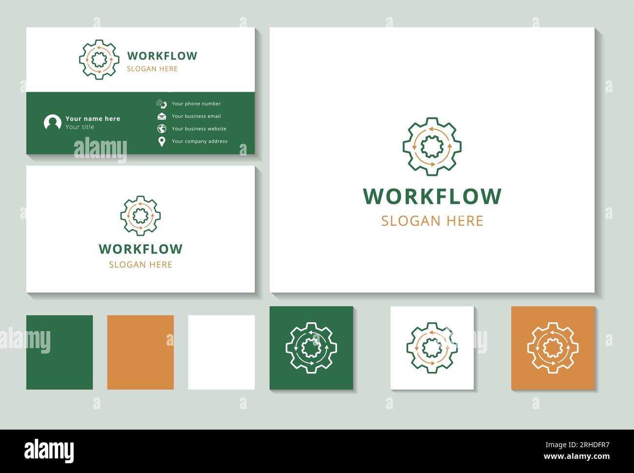 Workflow logo Stock-Vektorgrafiken kaufen - Alamy
