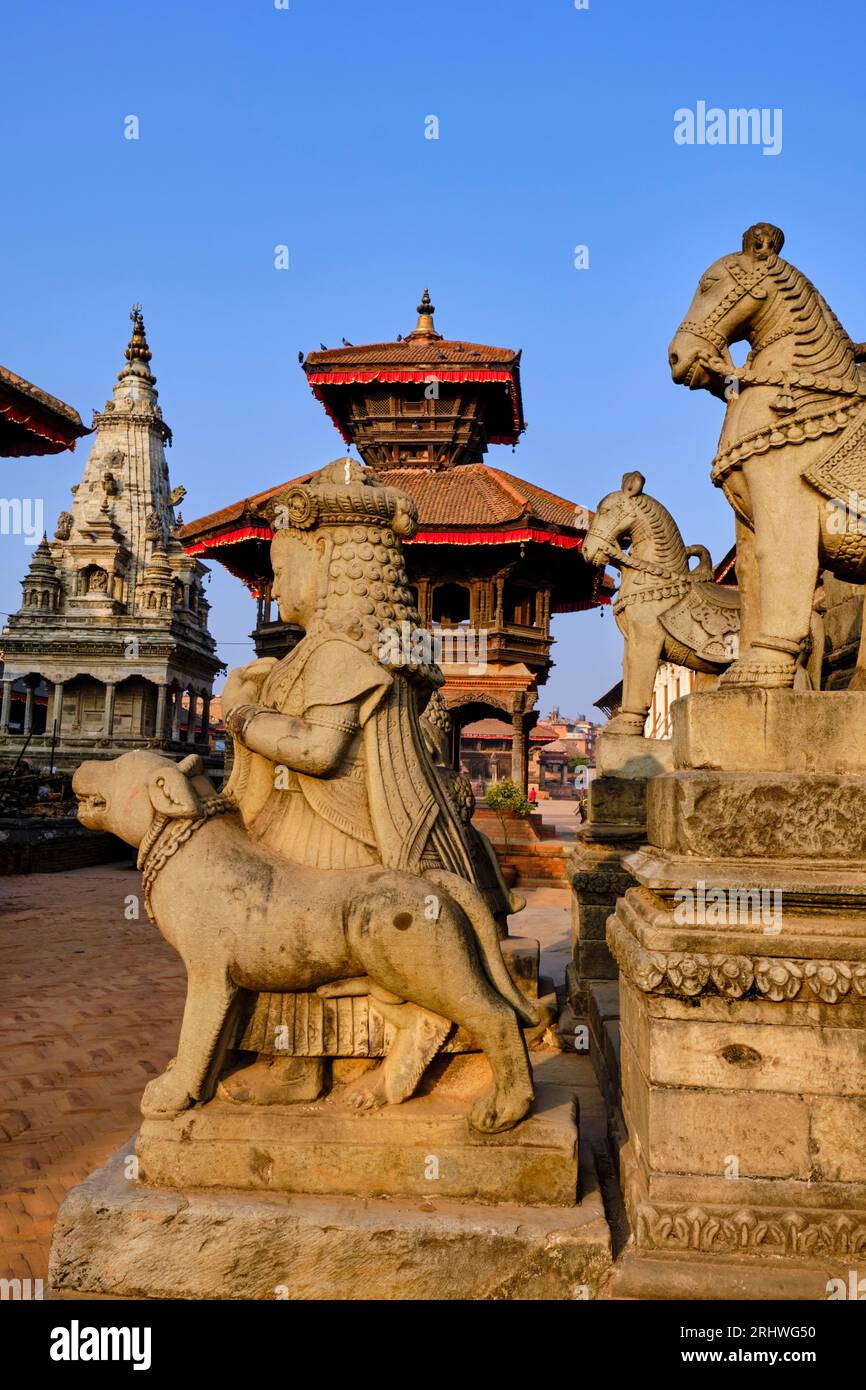 Nepal, Kathmandu-Tal, UNESCO-Weltkulturerbe, Stadt Bhaktapur, Durbar ...