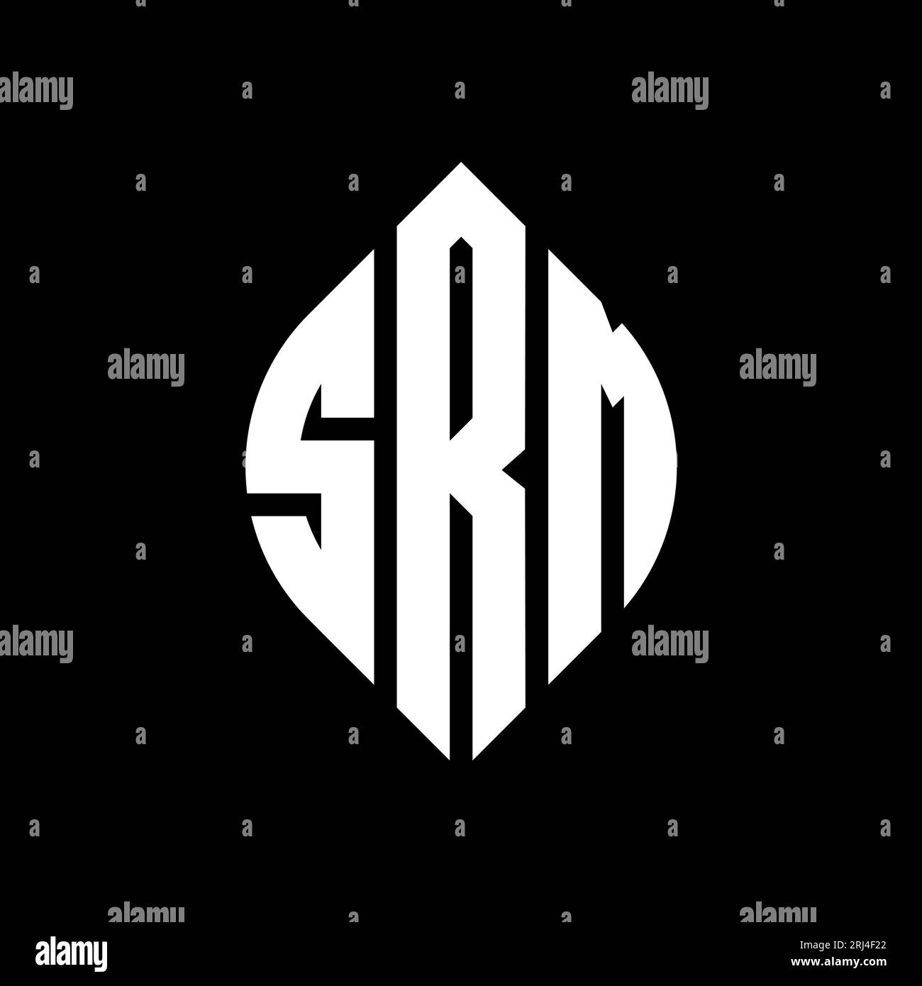 SRM kreisförmiges Logo mit Kreis- und Ellipsenform. SRM ...