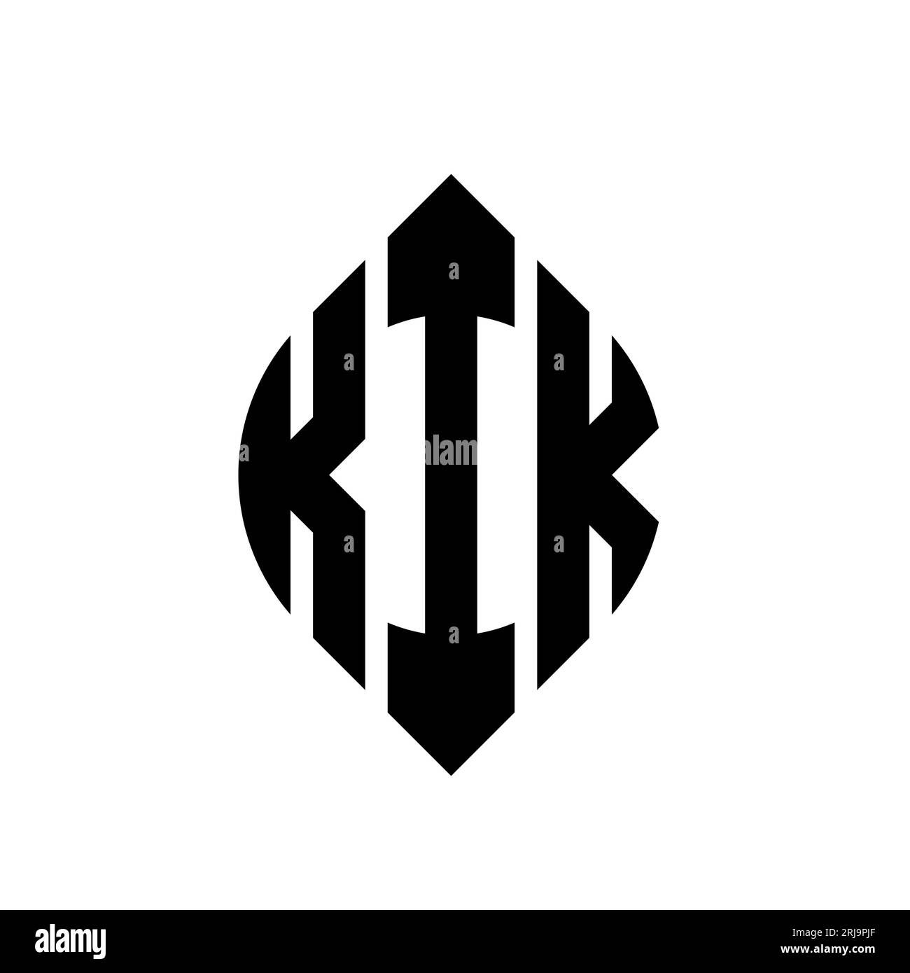 Das Logo des KIK-KREISES mit Kreis- und Ellipsenform. KIK ...