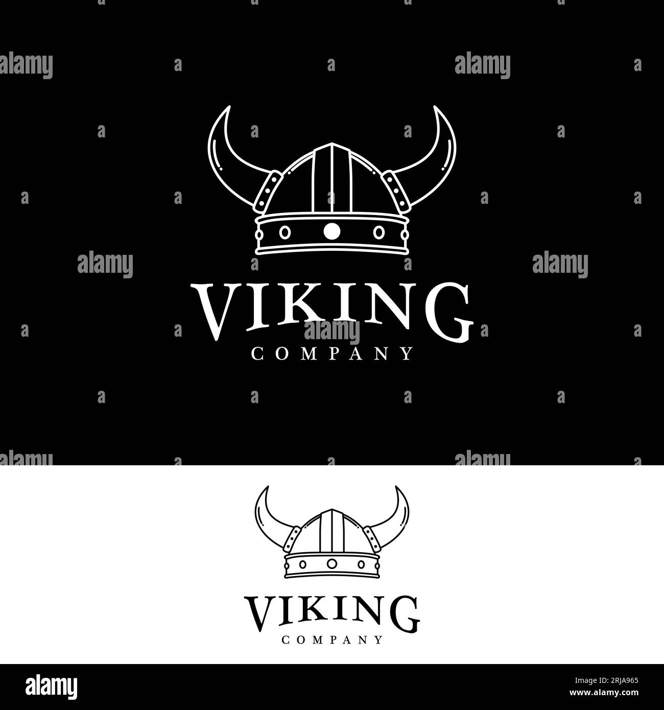 Wikinger logo firma Stock-Vektorgrafiken kaufen - Alamy