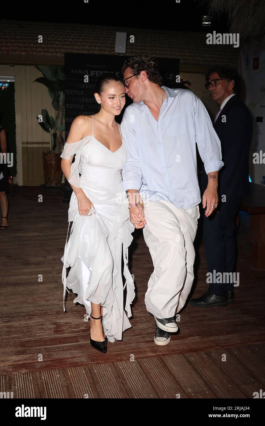 Forte dei Marmi, Twiga, Leni Klum und Freund Aris Rachevsky nehmen an ...