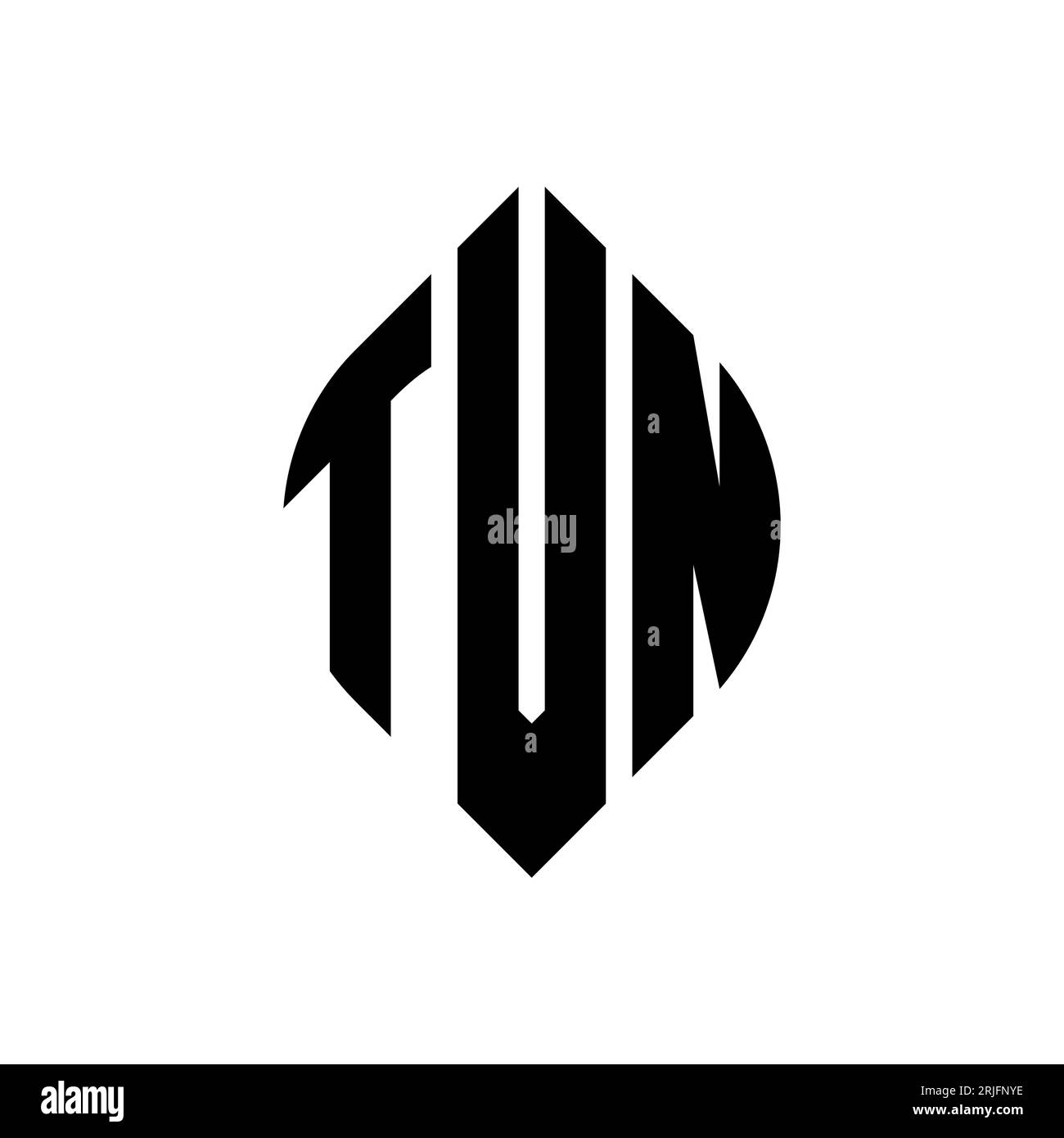 TVN-Logo mit kreisförmigem Buchstaben, Kreis- und Ellipsenform. TVN ...